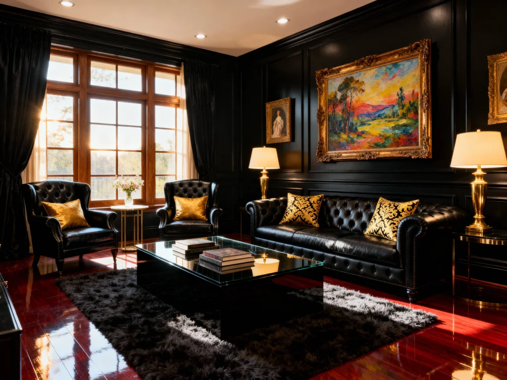 How to Style a Black Sofa with Color & Texture Accents - Lookscharm